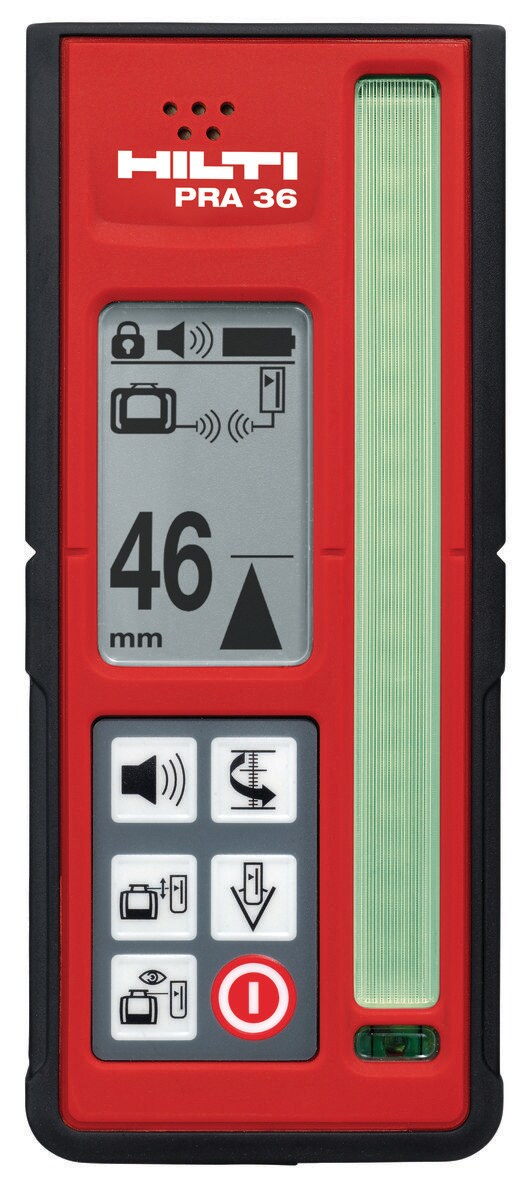 Remote contr./laser rec. PRA 36 - Receivers and target plates - Hilti ...