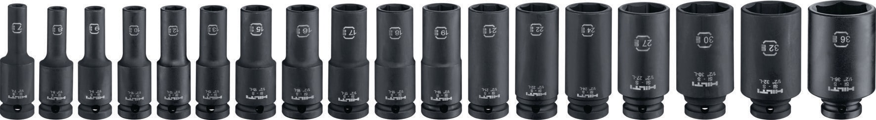 SI-S 1/2" L Deep impact socket - Inserts - Hilti Australia