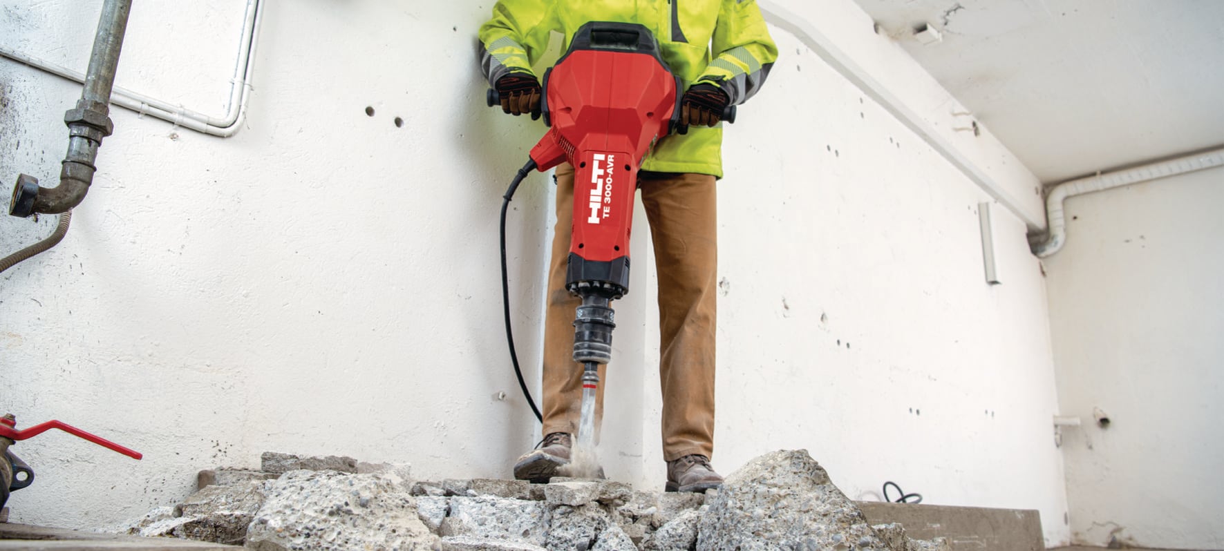 TE 3000 AVR Heavy duty electric jackhammer Demolition hammers and breakers Hilti Australia