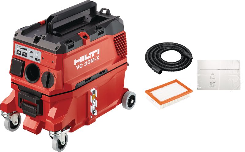 VC 20M X M Class dust extractor Construction vacuums and dust extractors Hilti Australia